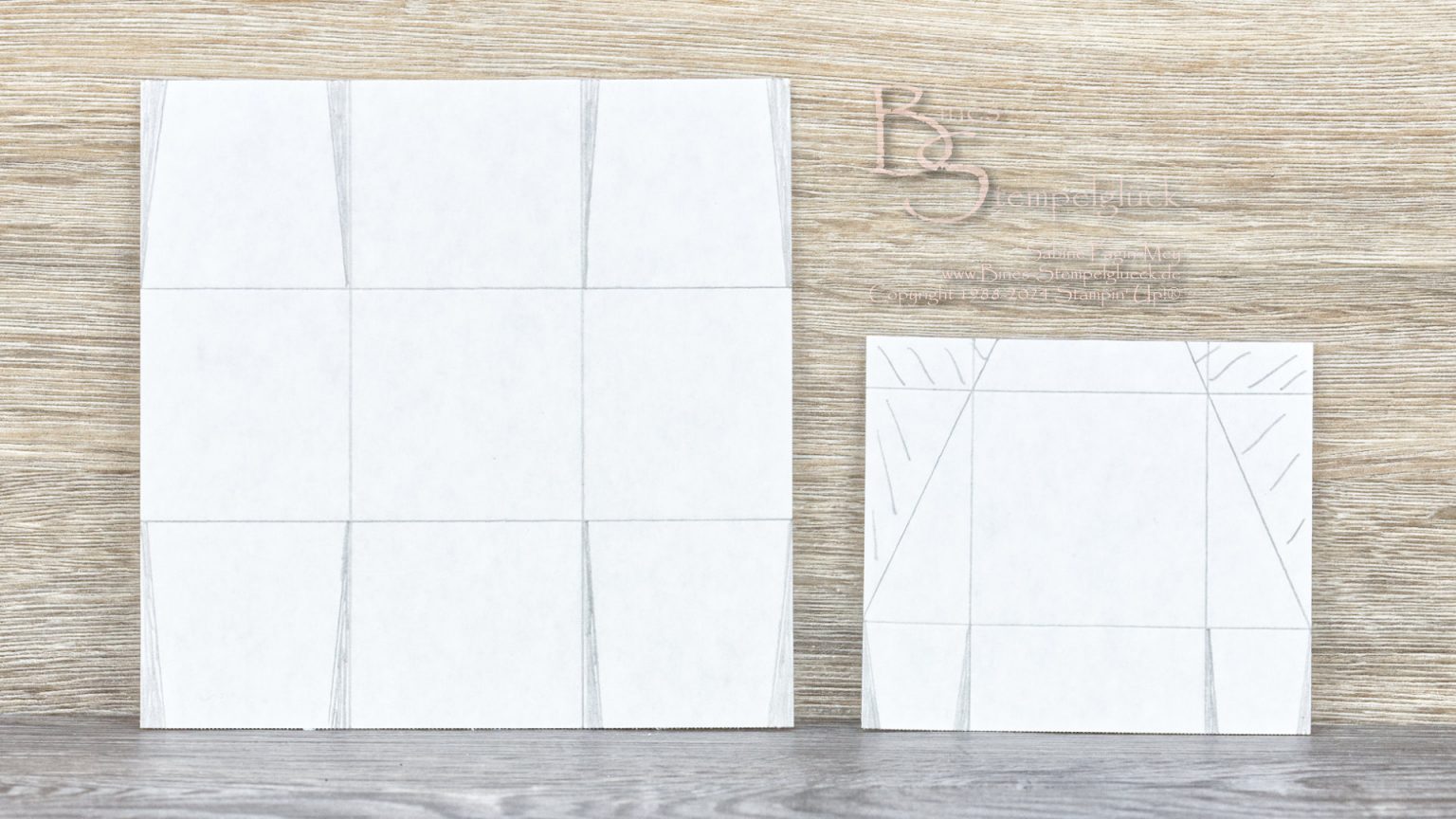 Weihnachtsbox mit abgeschrägtem Deckel • Bines Stempelglück